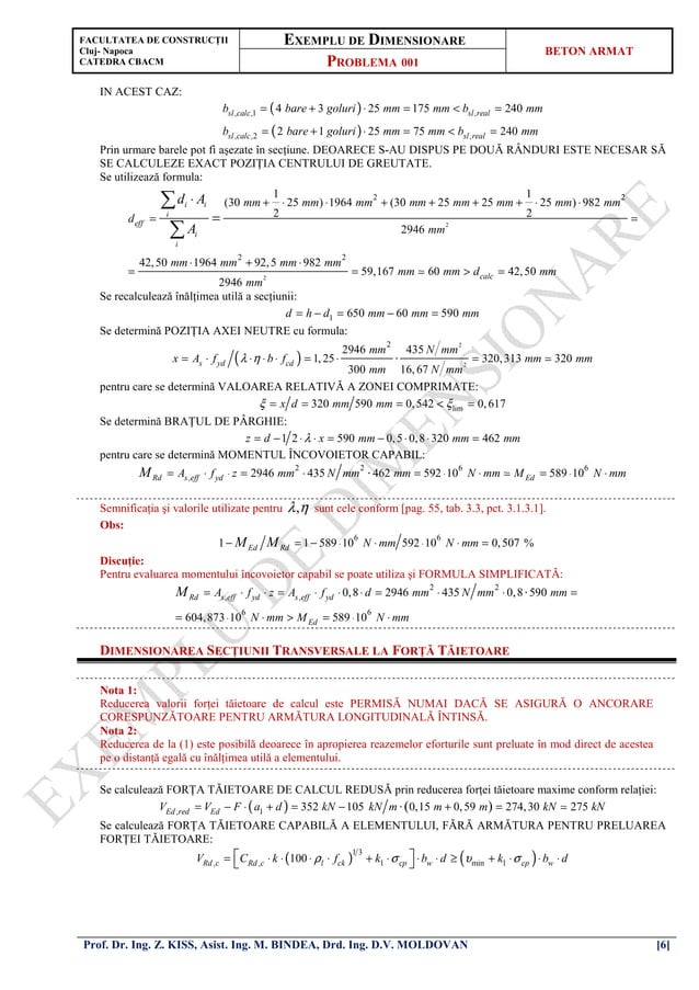 Dimensionare grinda betonn_armat_dupa_eurocod_648 | PDF