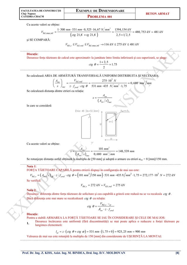 Dimensionare grinda betonn_armat_dupa_eurocod_648 | PDF