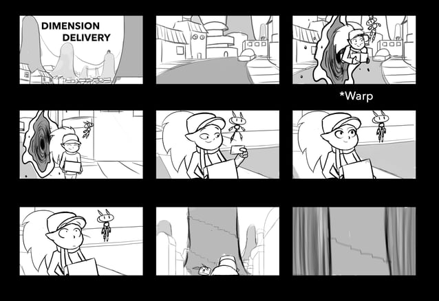 Dimension delivery Storyboard | PPT