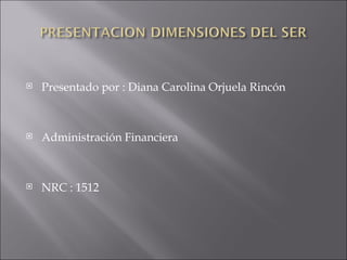 Dimensiones | PPT