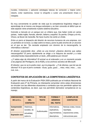 Dimensiones contextos de la c. linguistica | PDF