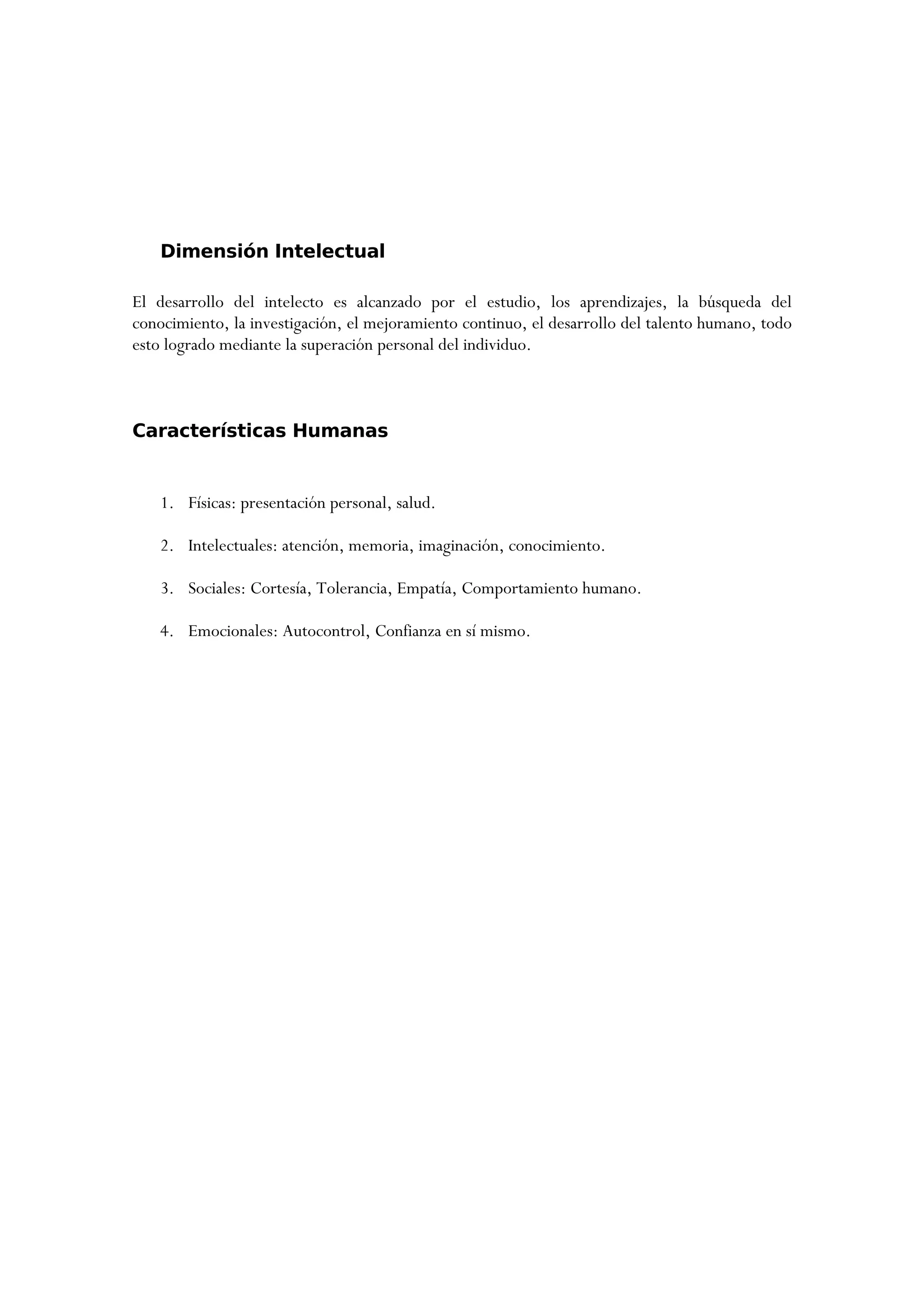 Dimensiones De La Persona | DOC