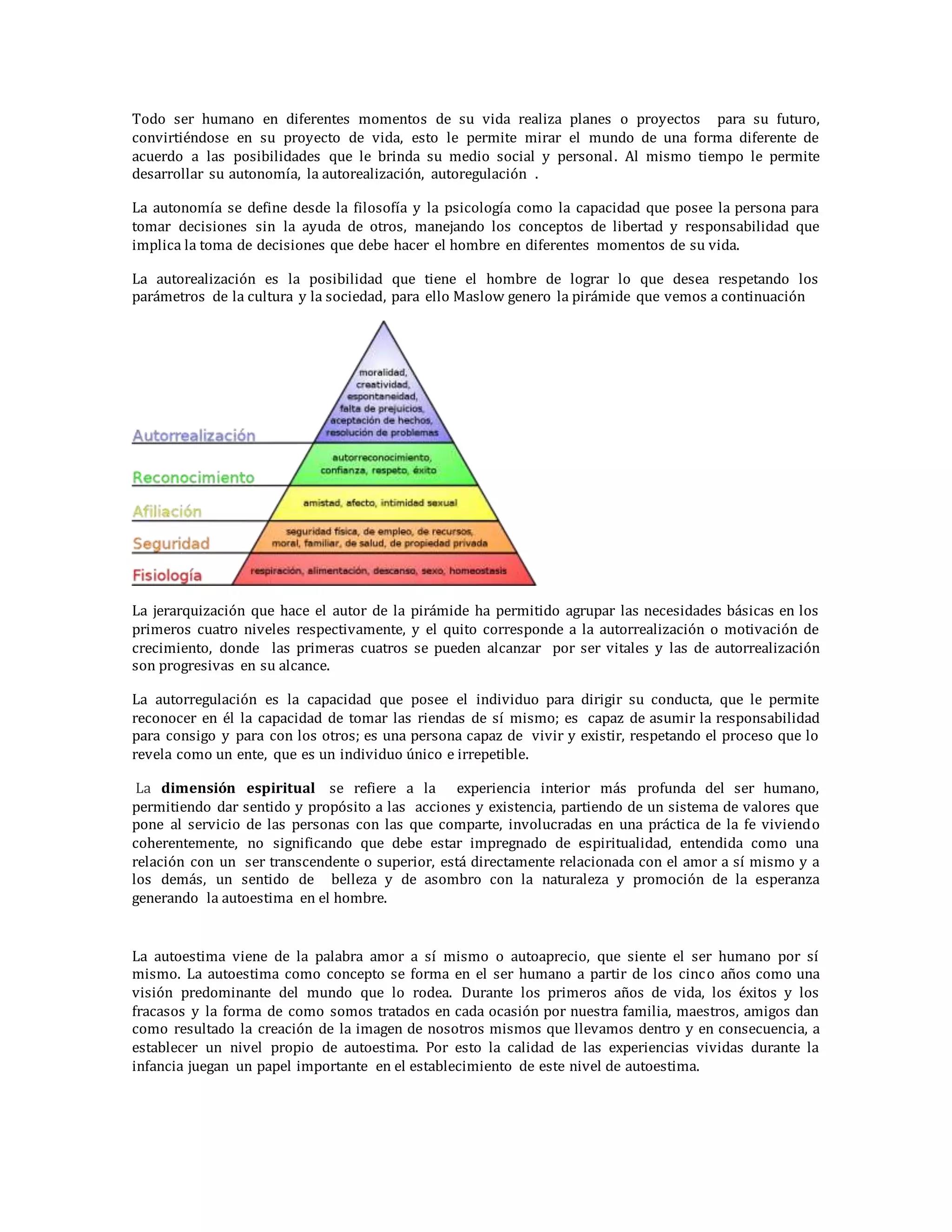Dimensiones de la persona | DOCX | Spirituality | Religion & Spirituality