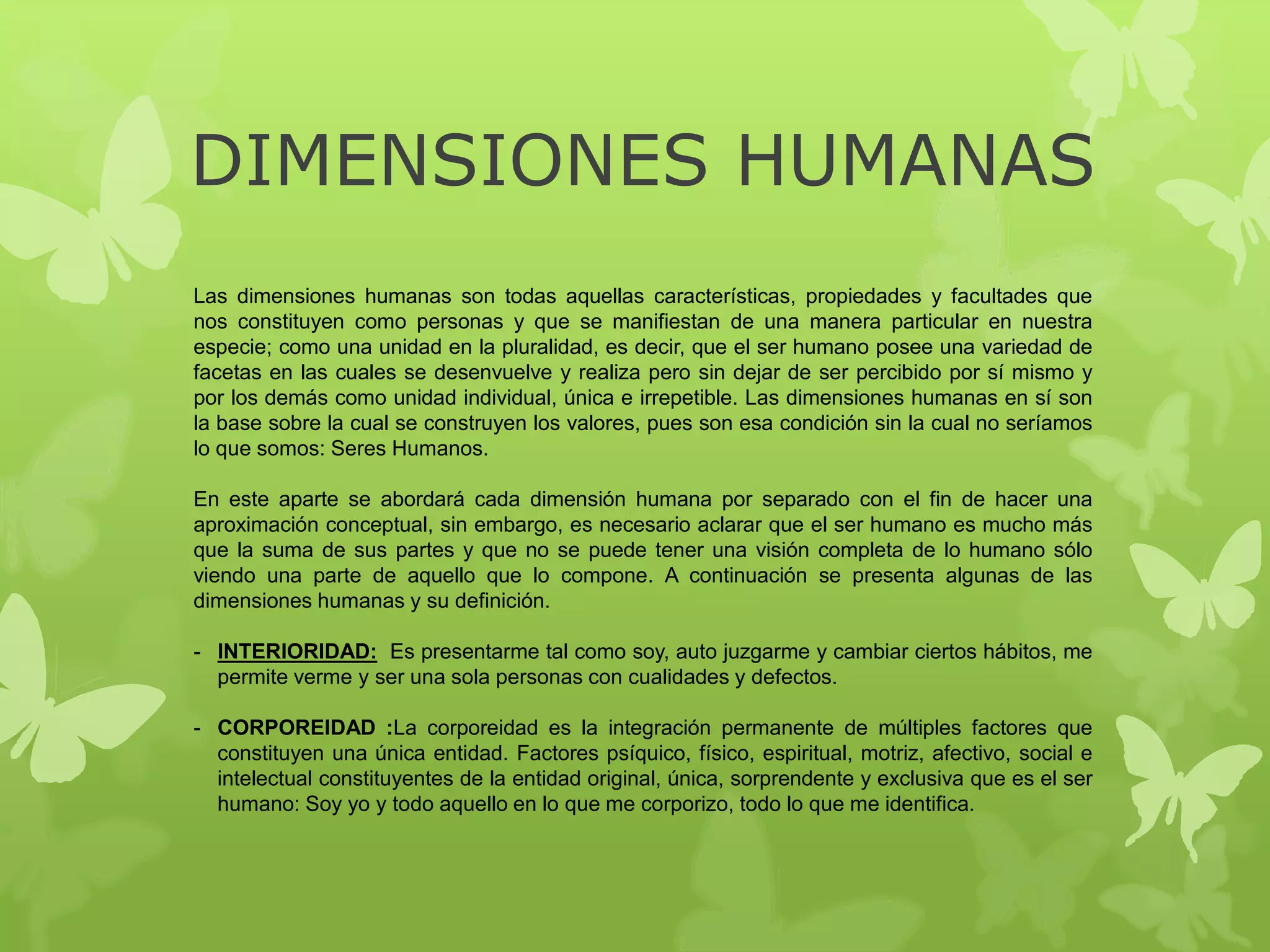 Dimensiones humanas | PPT