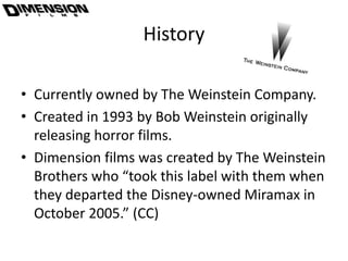 Dimension Films | PPTX