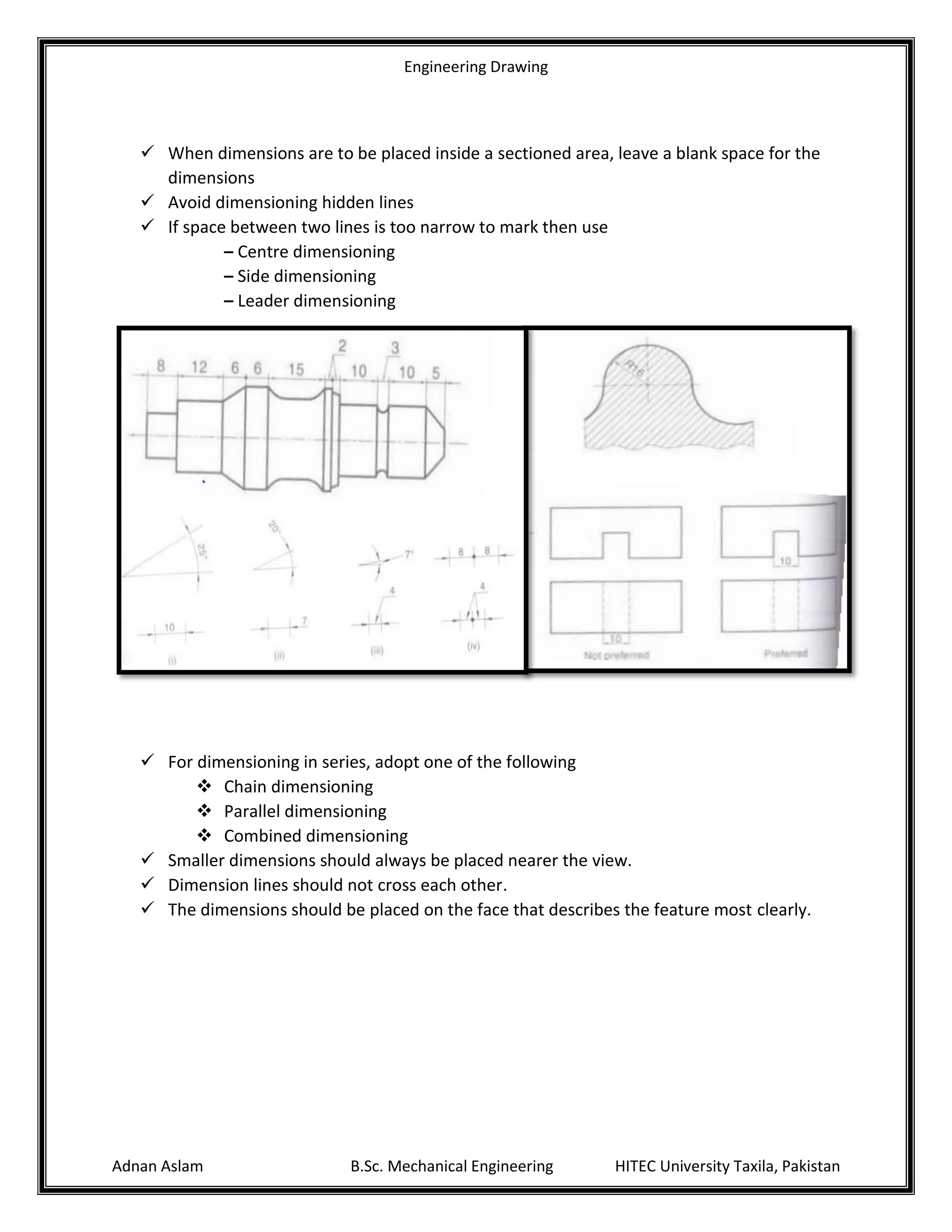 Basics Of Engineering Drawing (Dimensioning,Projections,Principle Views ...