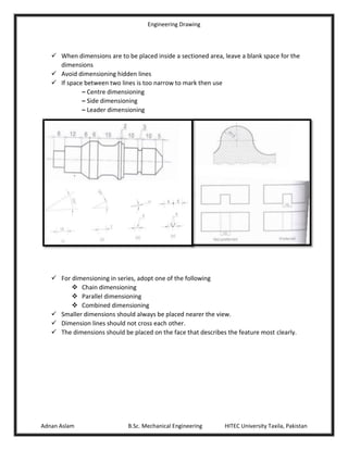 Basics Of Engineering Drawing (Dimensioning,Projections,Principle Views ...