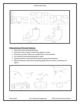 Basics Of Engineering Drawing (Dimensioning,Projections,Principle Views ...