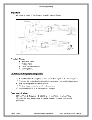 Basics Of Engineering Drawing (Dimensioning,Projections,Principle Views ...