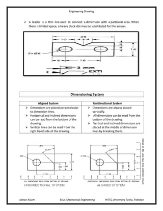 Mechanical Drawing With Dimension