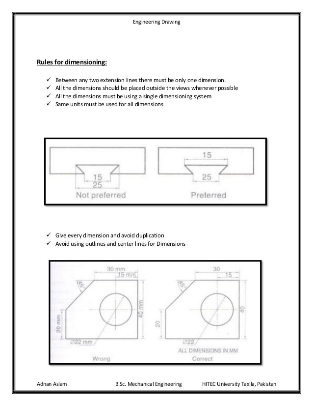 Basics Of Engineering Drawing (Dimensioning,Projections,Principle Vie…