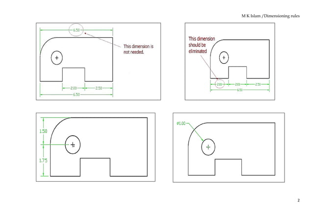 Introduction to Engineering Drawing 2(Dimension errors) | PPT