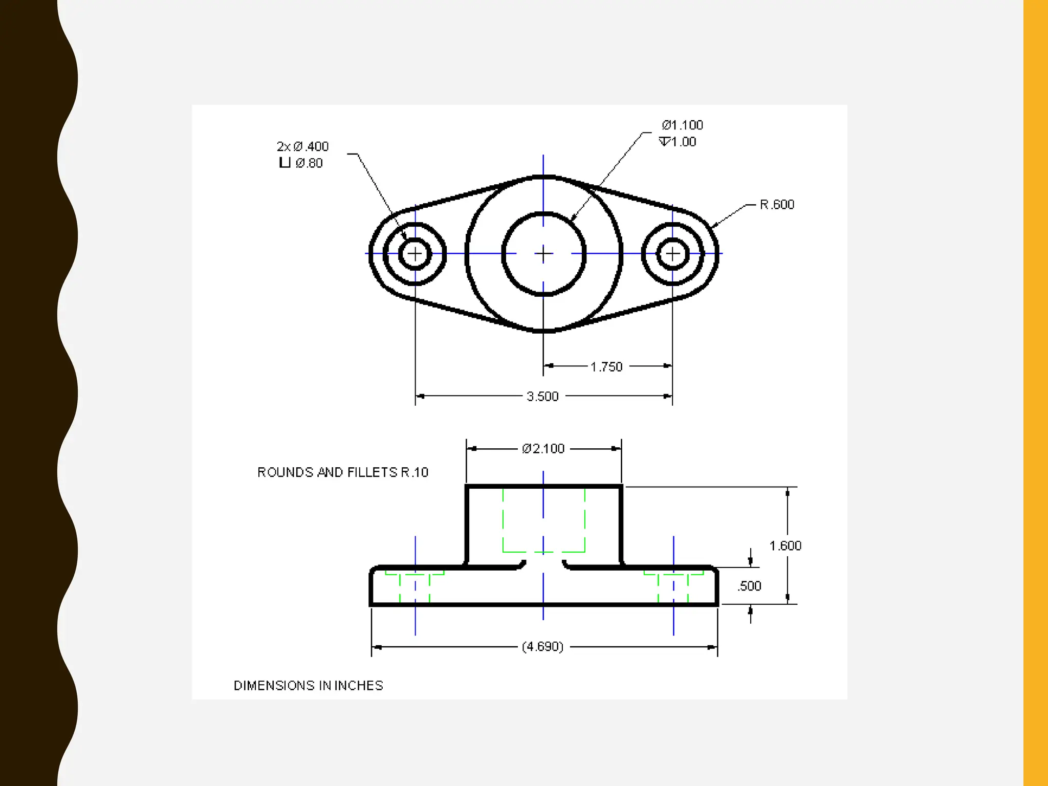 How to properly dimension an engineering drawing and good practices | PPT | 3-D Graphics ...