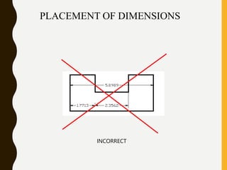 How to properly dimension an engineering drawing and good practices | PPT