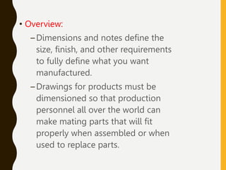 How to properly dimension an engineering drawing and good practices | PPT | 3-D Graphics ...