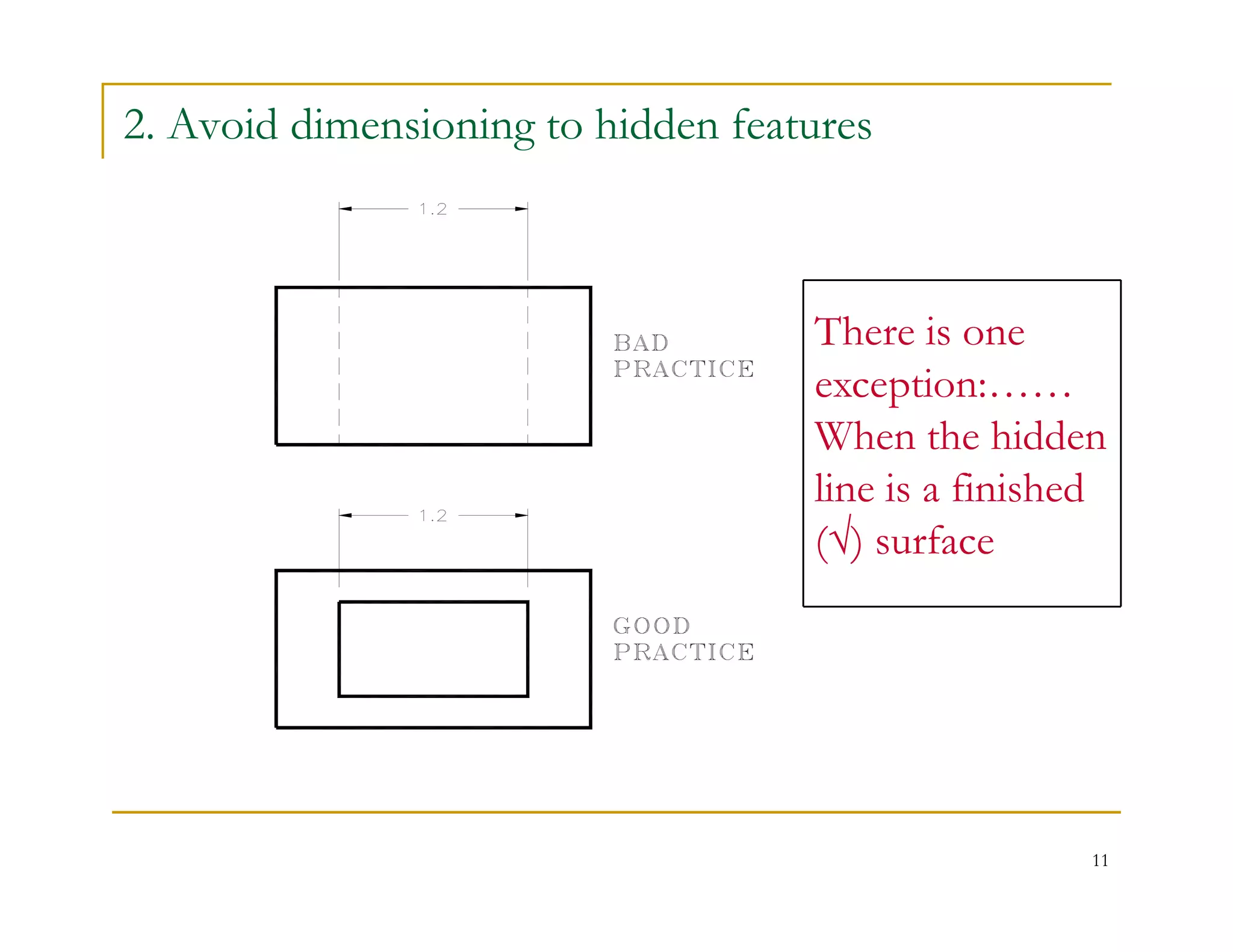 Dimensioning do's and don't | PDF