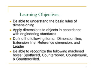 Dimensioning do's and don't | PDF