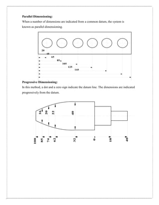 Dimensioning and notes | PDF
