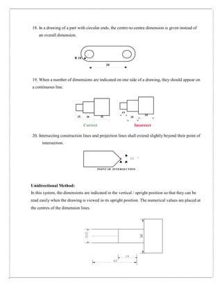 Dimensioning and notes | PDF