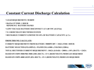 Dimensioning Of Dc Power Systems | PPT | Physics | Science