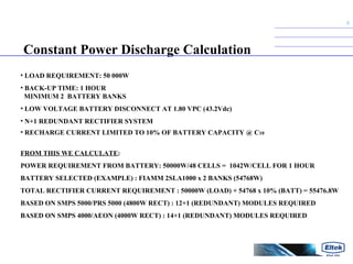 Dimensioning Of Dc Power Systems | PPT | Physics | Science