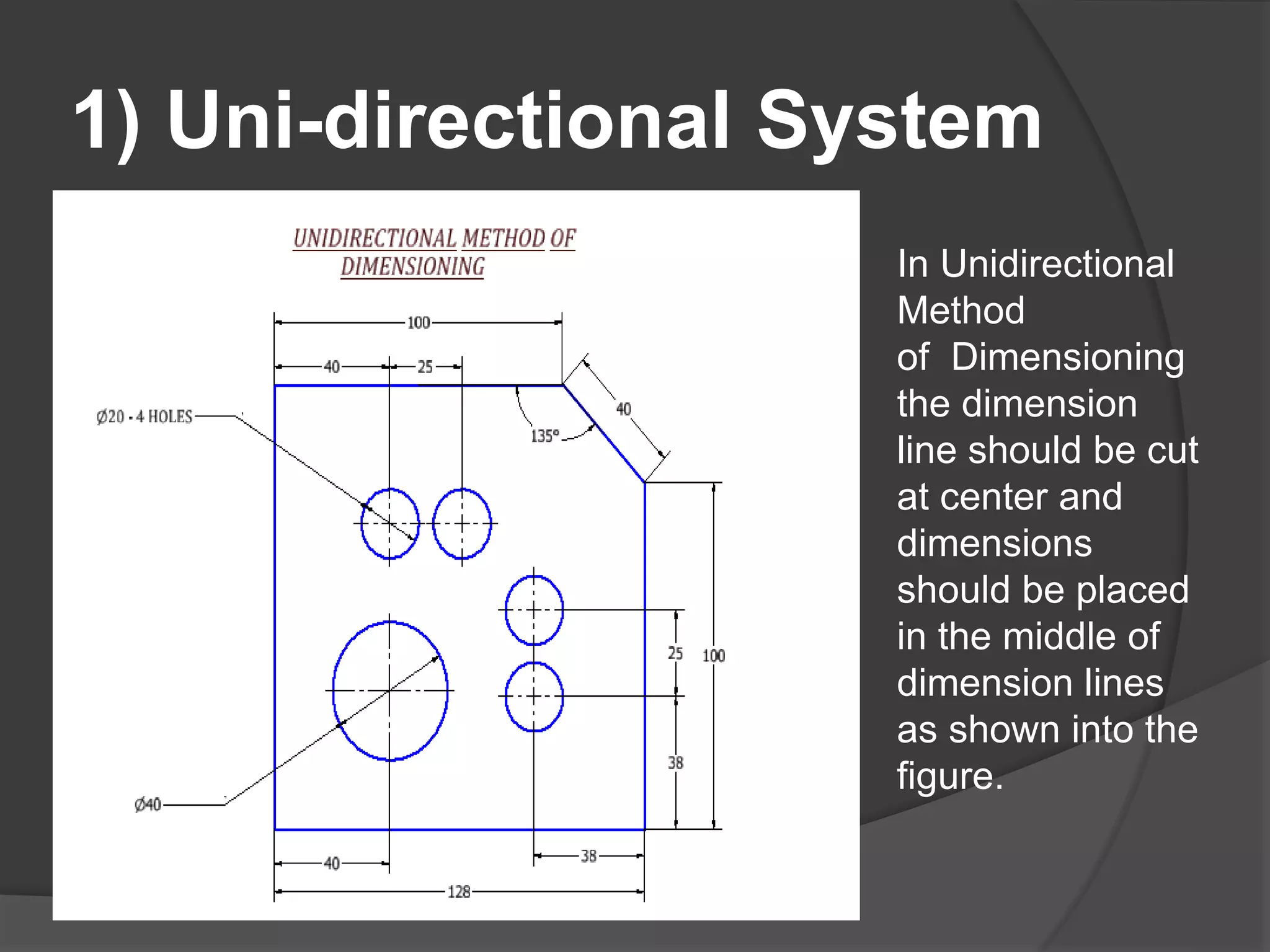 Dimensioning, scales, lines and multiple projections | PPTX