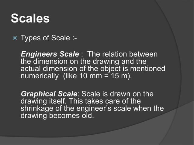 Dimensioning, scales, lines and multiple projections | PPTX | 3-D ...