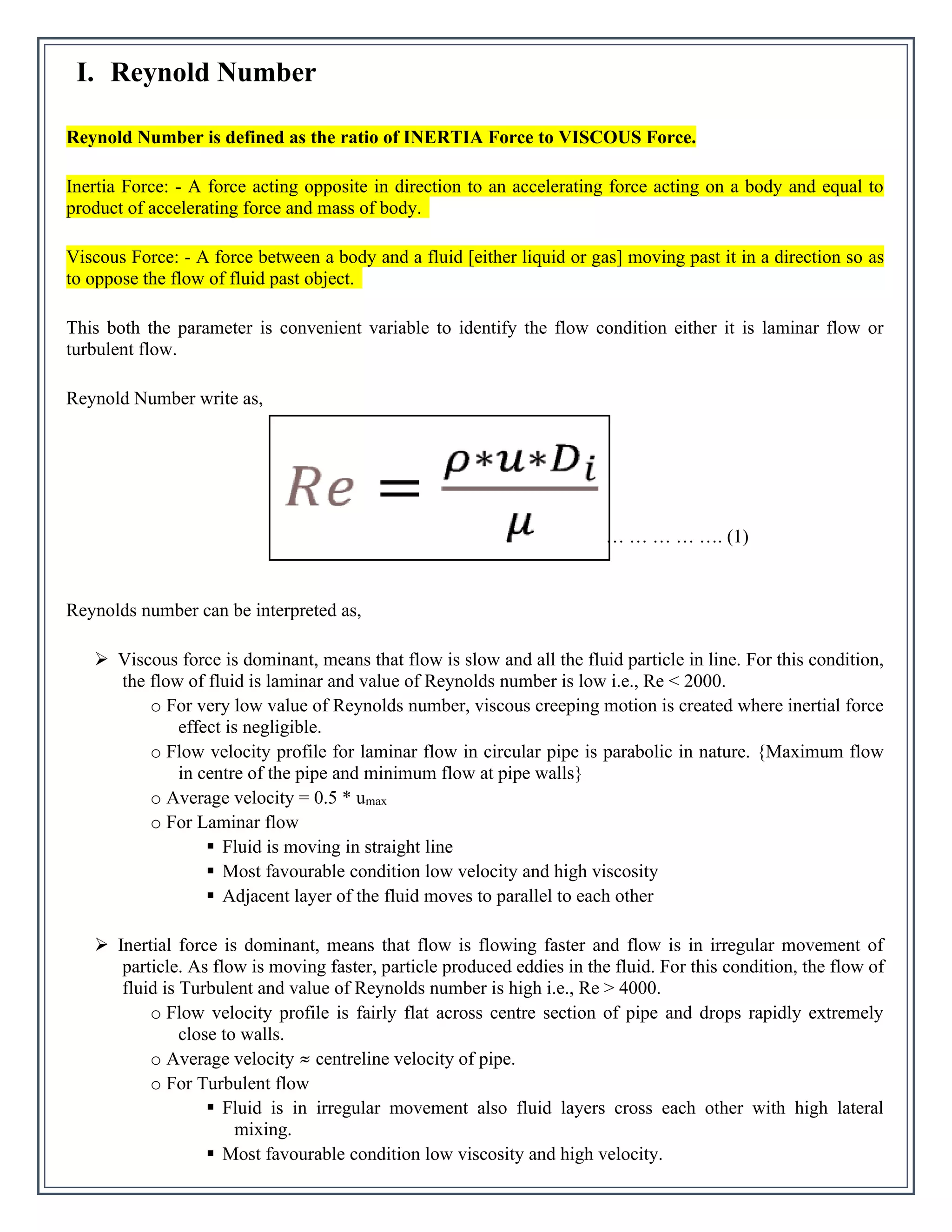 Dimensionless number in chemical engineering | PDF