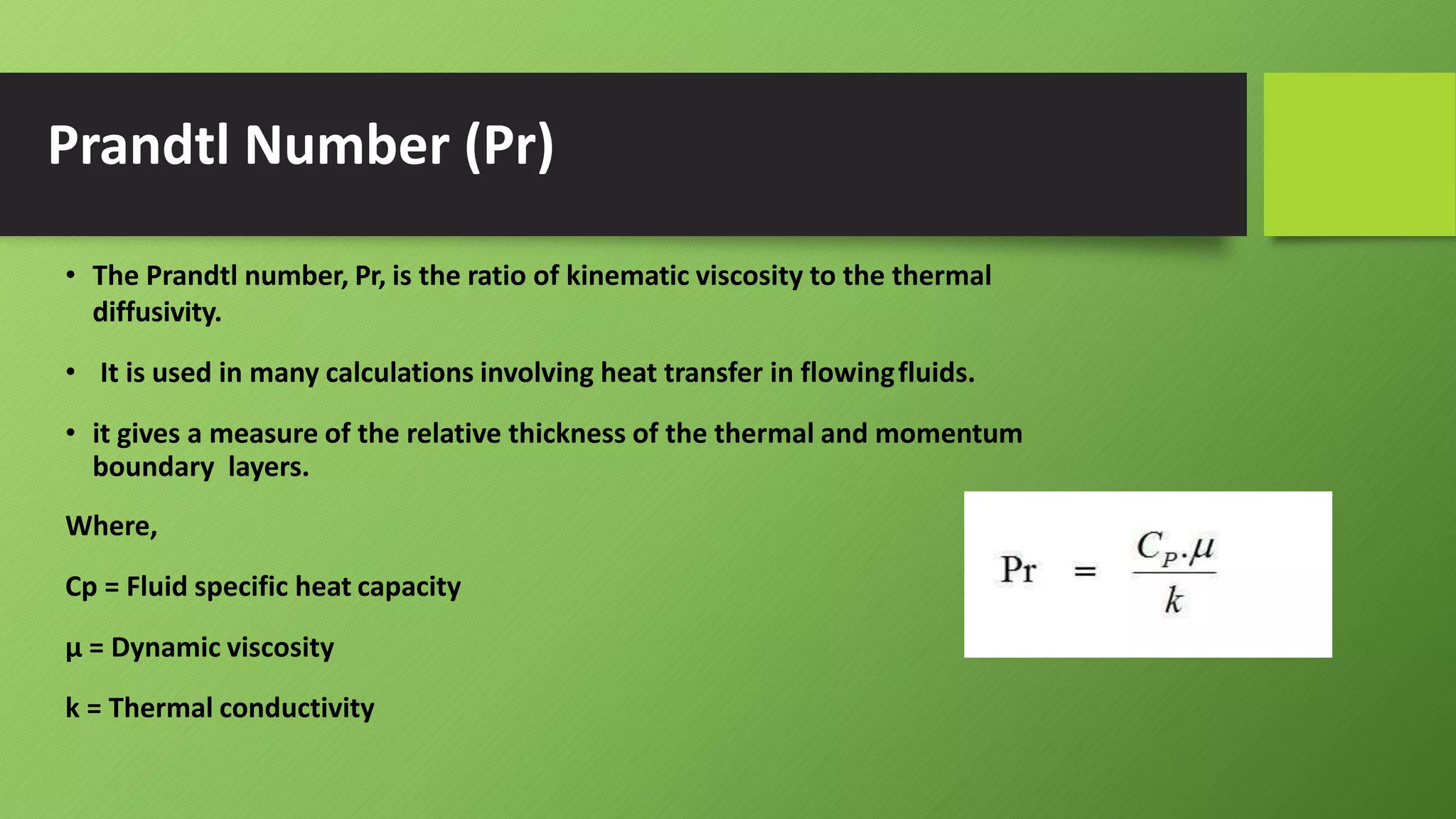 Dimensionlessnumber in heat transfer | PPTX