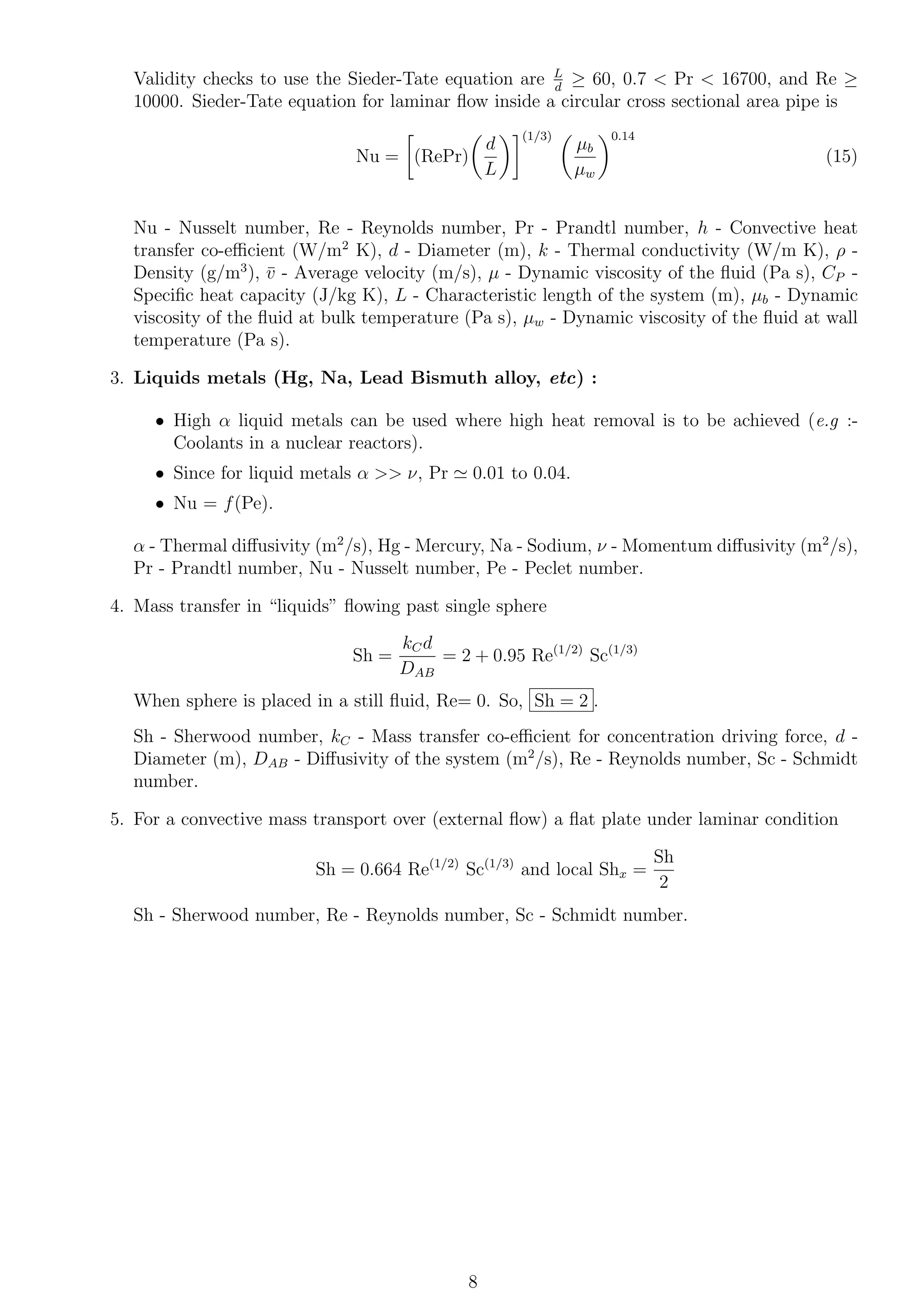 Dimensionless numbers | PDF