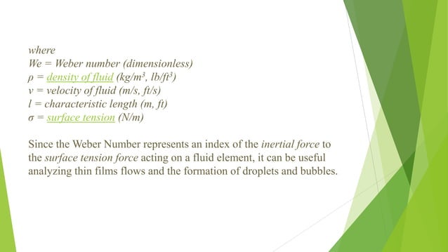Dimension less numbers in applied fluid mechanics | PPTX