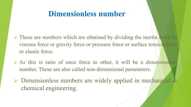 Dimension less numbers in applied fluid mechanics | PPTX