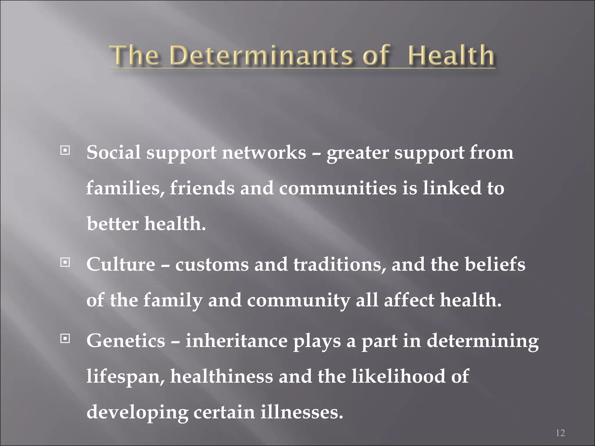 Dimension of health | PPT