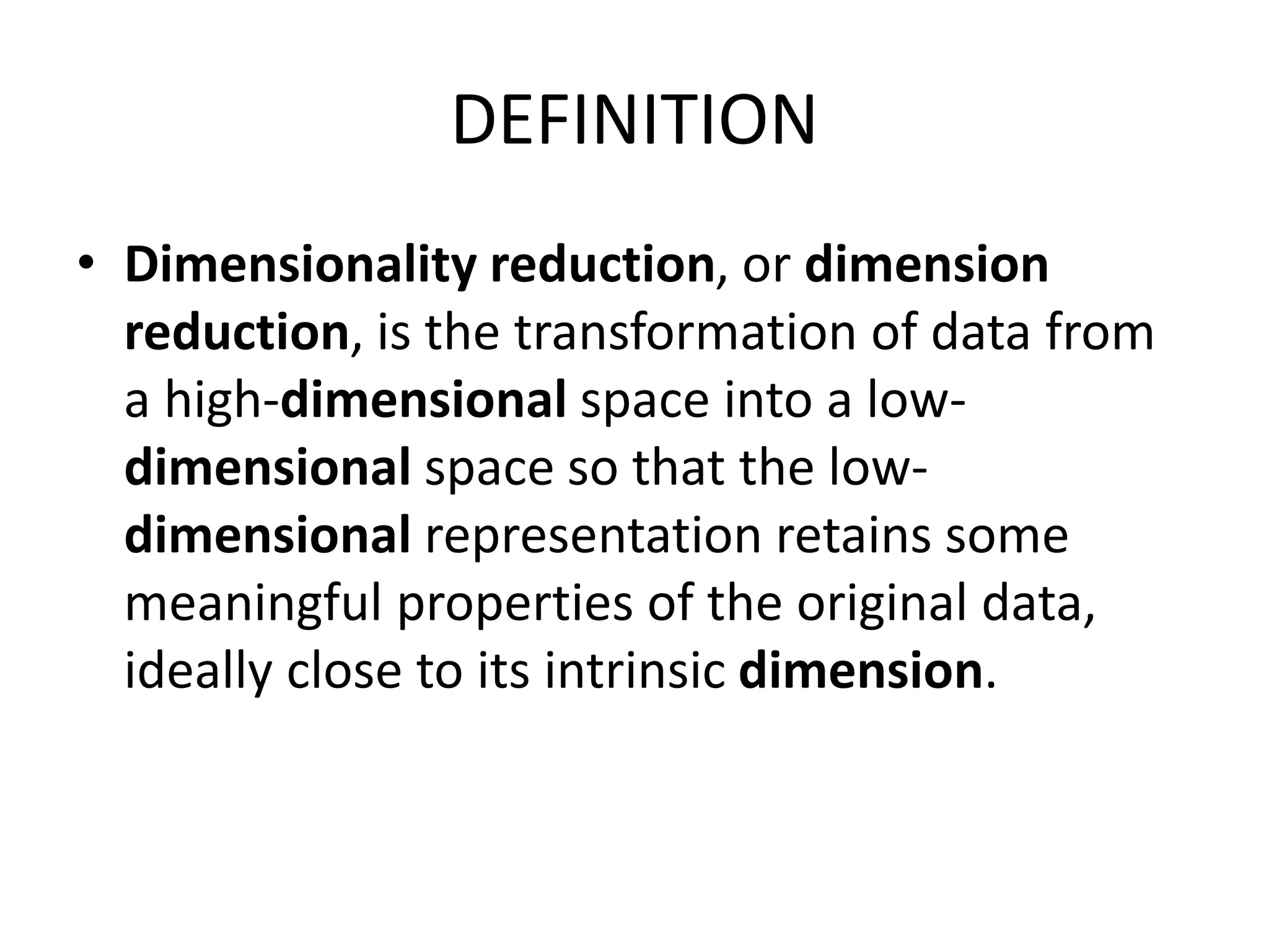 dimension reduction.ppt