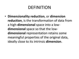dimension reduction.ppt