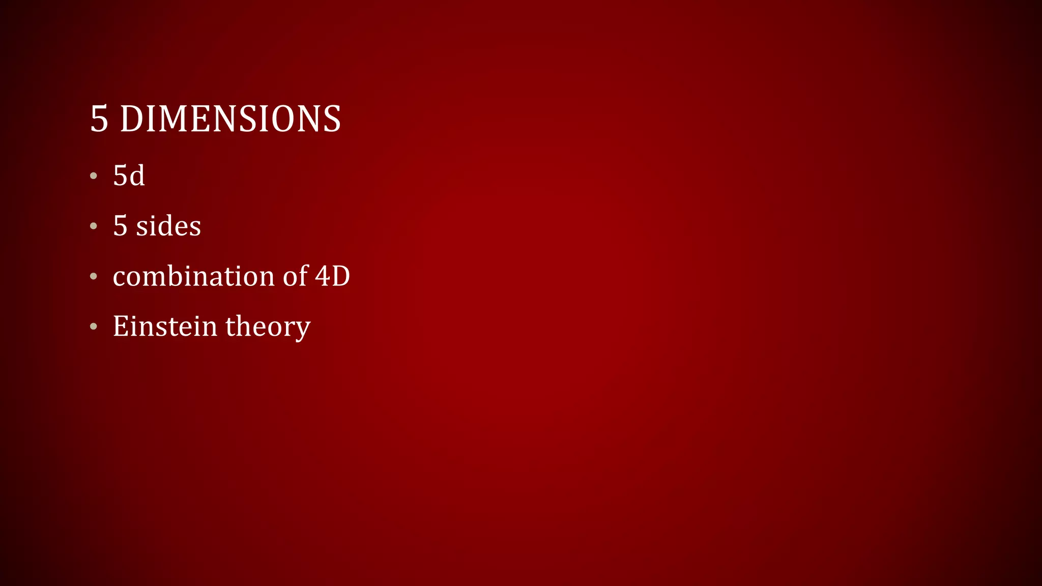 Dimensions 2D 3D 4D | PPTX