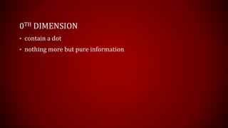 Dimensions 2D 3D 4D | PPTX