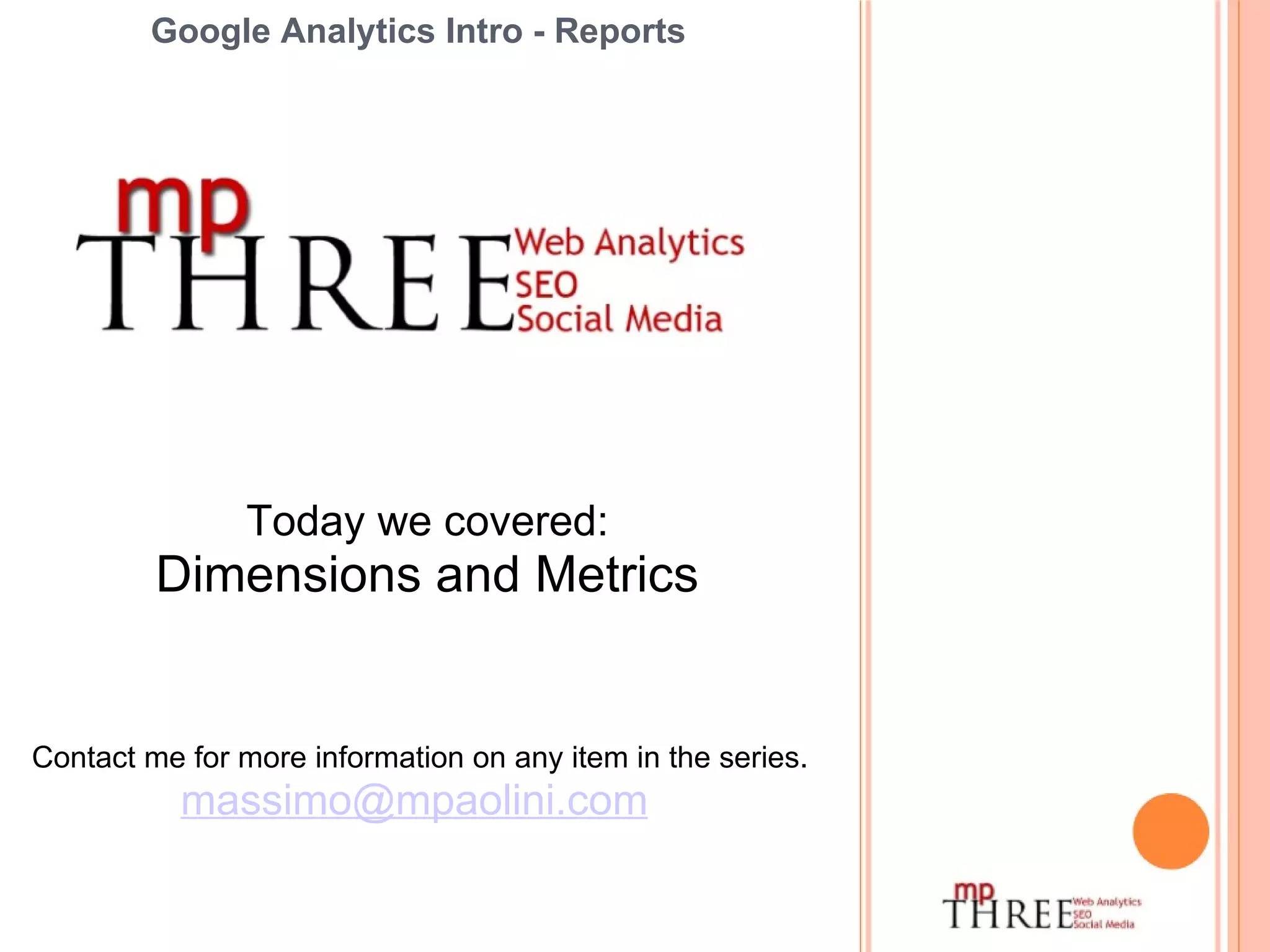 01 - Dimensions and metrics | PPT