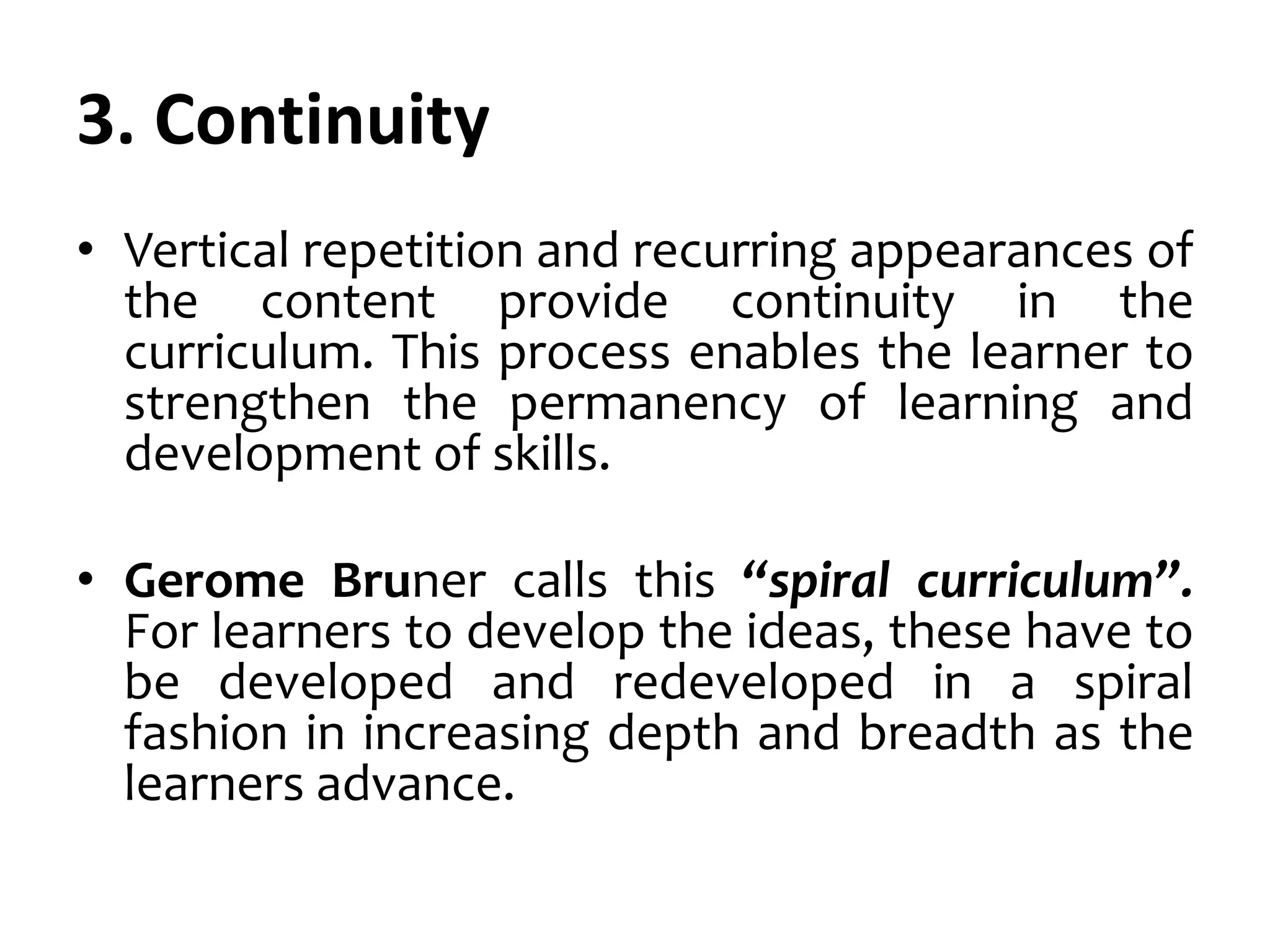 dimensions and principles of curriculum design | PDF