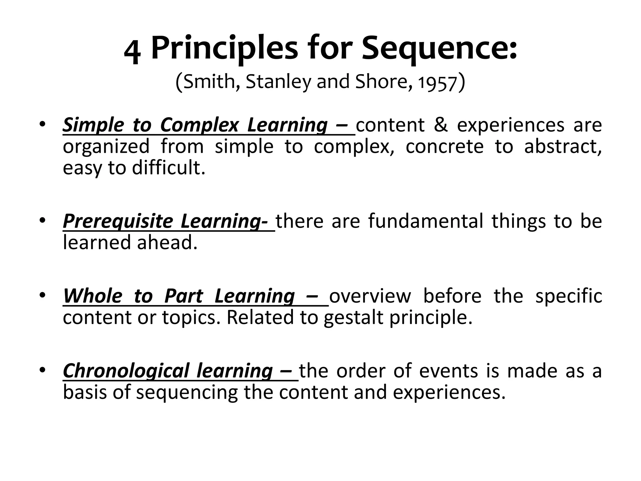 dimensions and principles of curriculum design | PDF