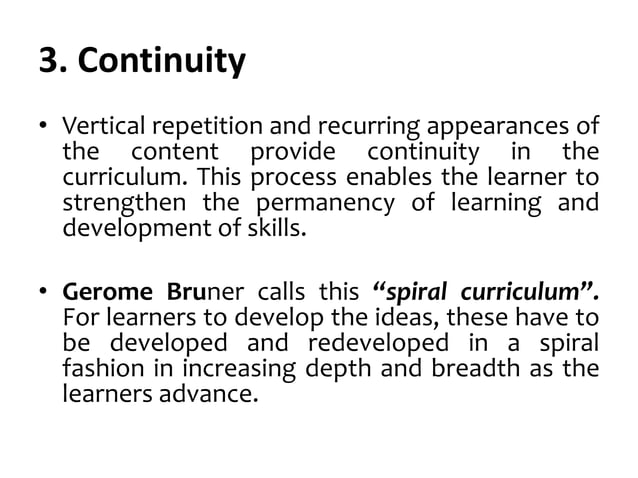 dimensions and principles of curriculum design | PDF | Educational ...