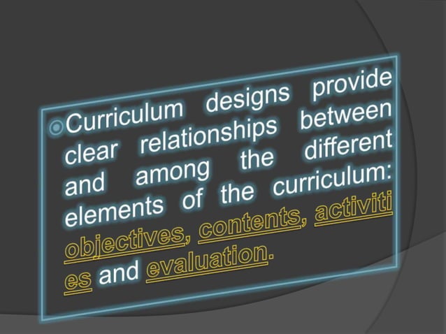 Dimensions and principles of curriculum design | PPTX