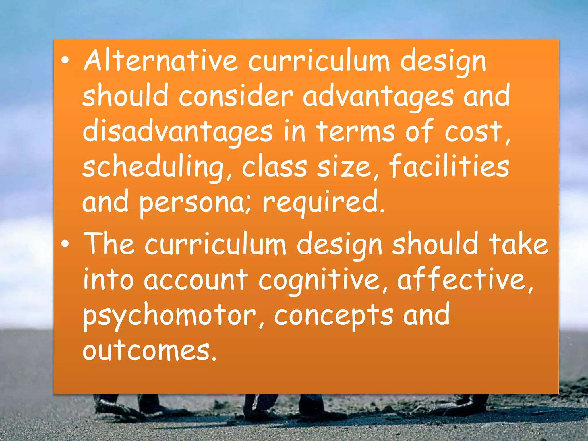 Dimensions and principles of curriculum design | PPTX