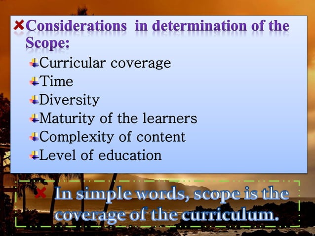 Dimensions and principles of curriculum design | PPTX | Educational ...