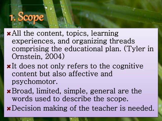 Dimensions And Principles Of Curriculum Design Pdf - Design Talk