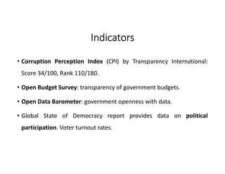Dimensions features and indicators of Governance.pdf