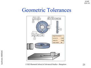 Dimensions, fits and tolerances for assembly | PDF