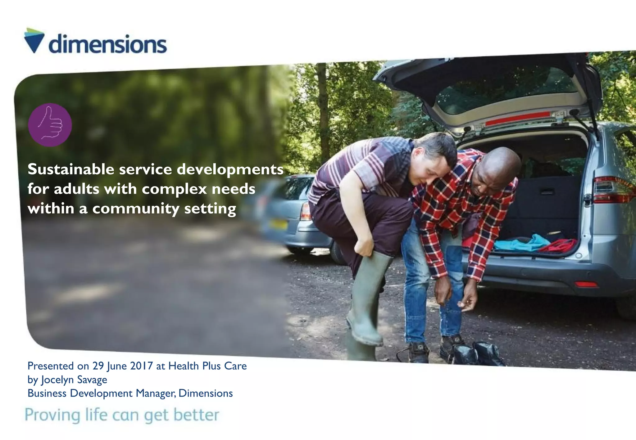 Dimensions Health plus Care conference presentation | PPT