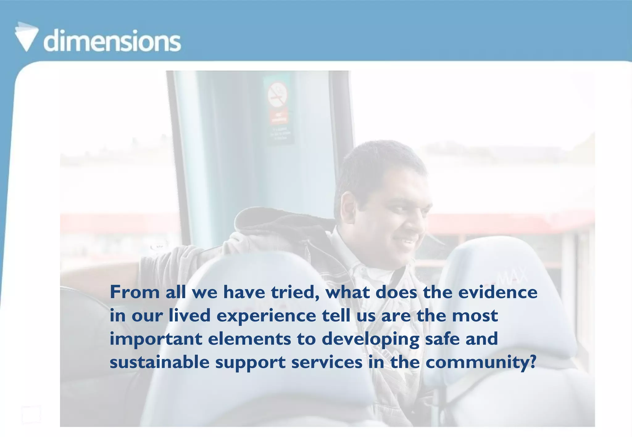 Dimensions Health plus Care conference presentation | PPT