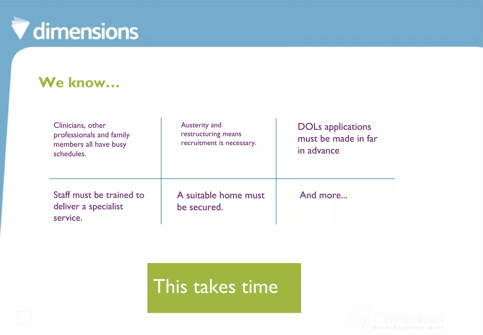 Dimensions Health plus Care conference presentation | PPT